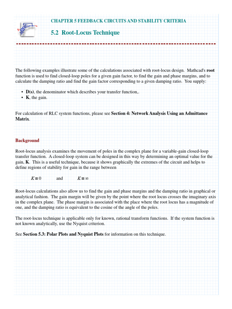 5.2 Root-Locus Technique | PDF | Applied Mathematics | Mathematical Objects 5.2 Root-Locus Technique | PDF | Applied Mathematics | Mathematical Objects