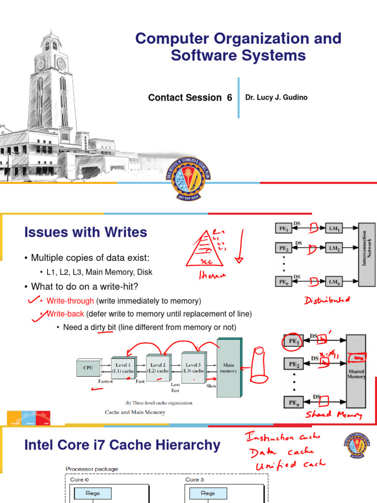 COSS - Lecture - 6 - With Annotation | Download Free PDF | Cpu Cache | Cache (Computing)