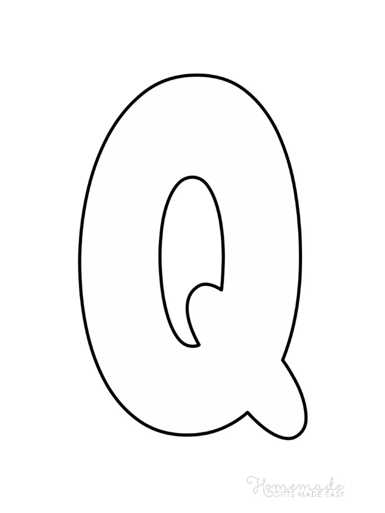 Bubble Letters Rounded Uppercase Q | PDF