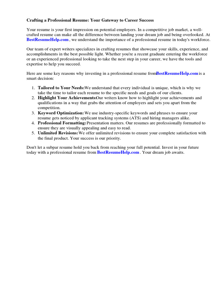 Writing A Professional Resume | PDF | Résumé | Hamlet