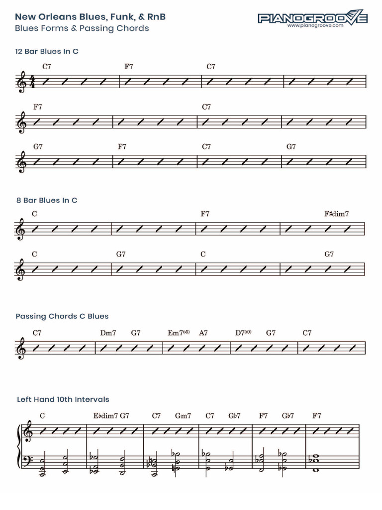 Blues Forms Passing Chords | PDF