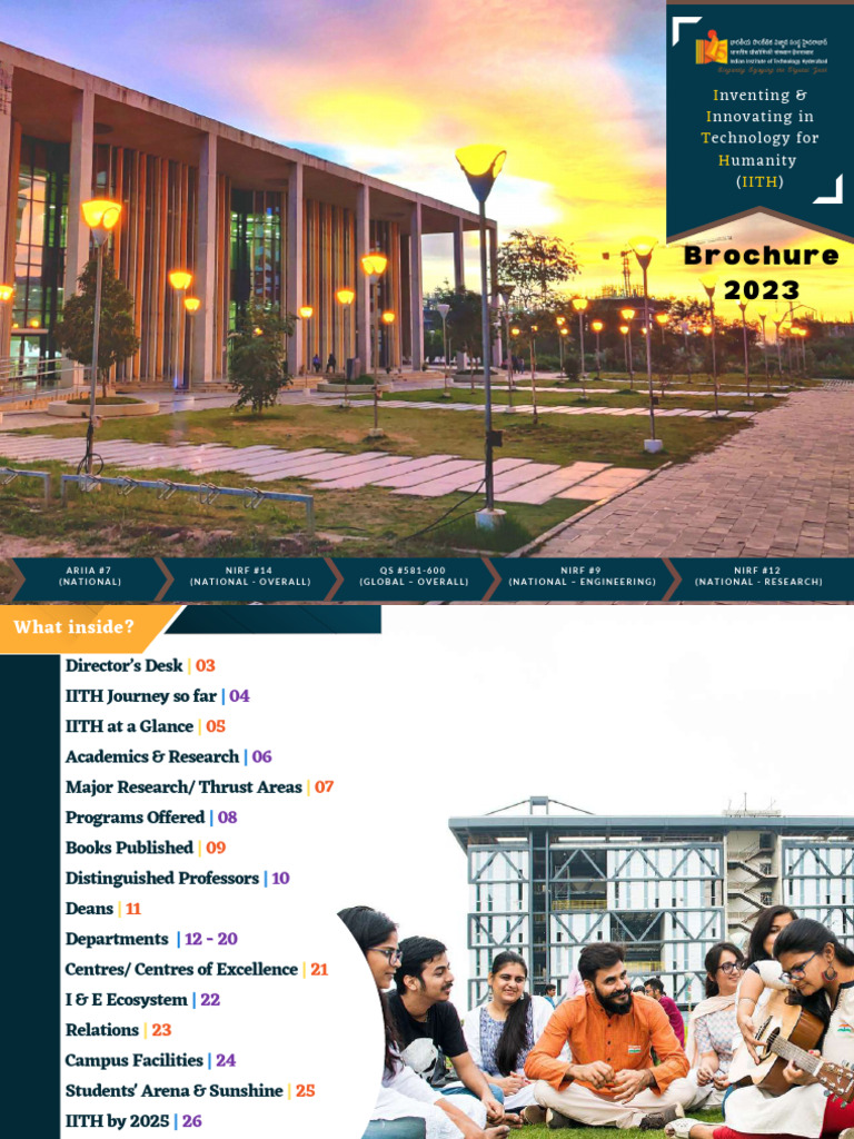 IITH Brochure 2023 | PDF | Engineering | Electrical Engineering