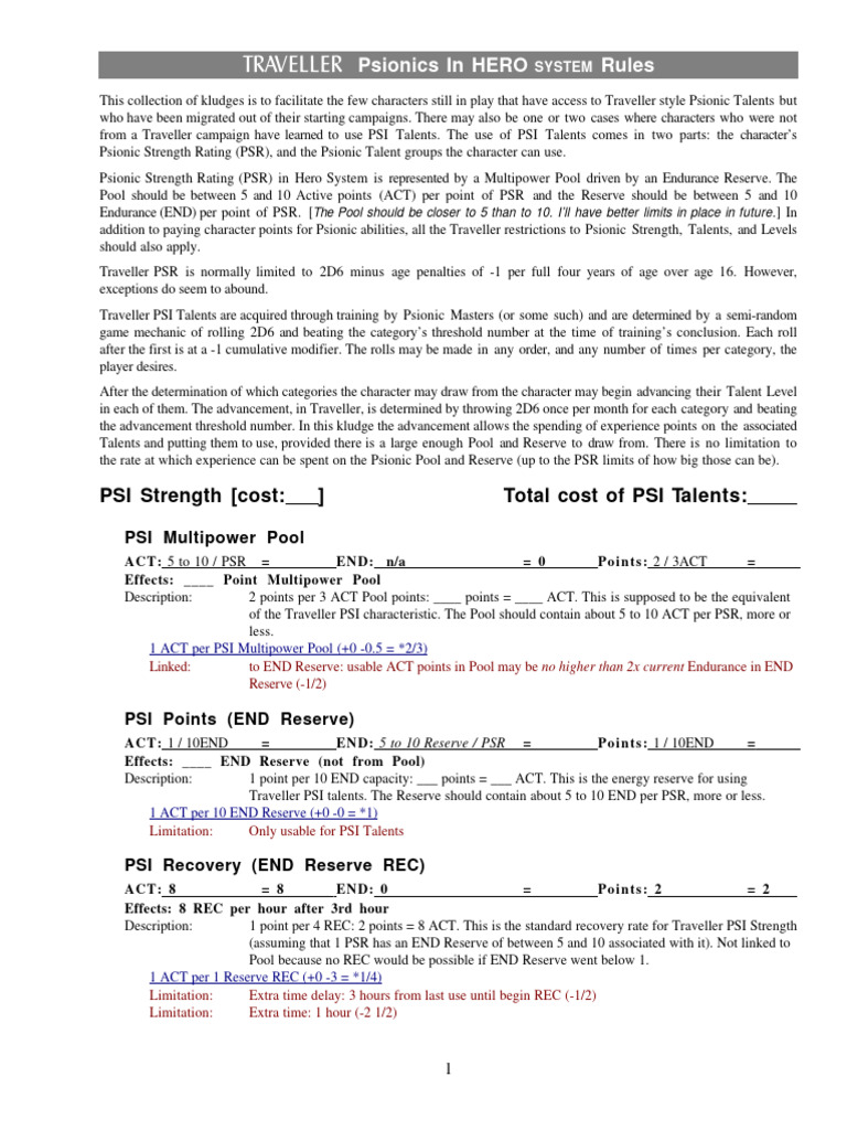 TH 5 - Psionics in Charted Space | Download Free PDF | Telepathy