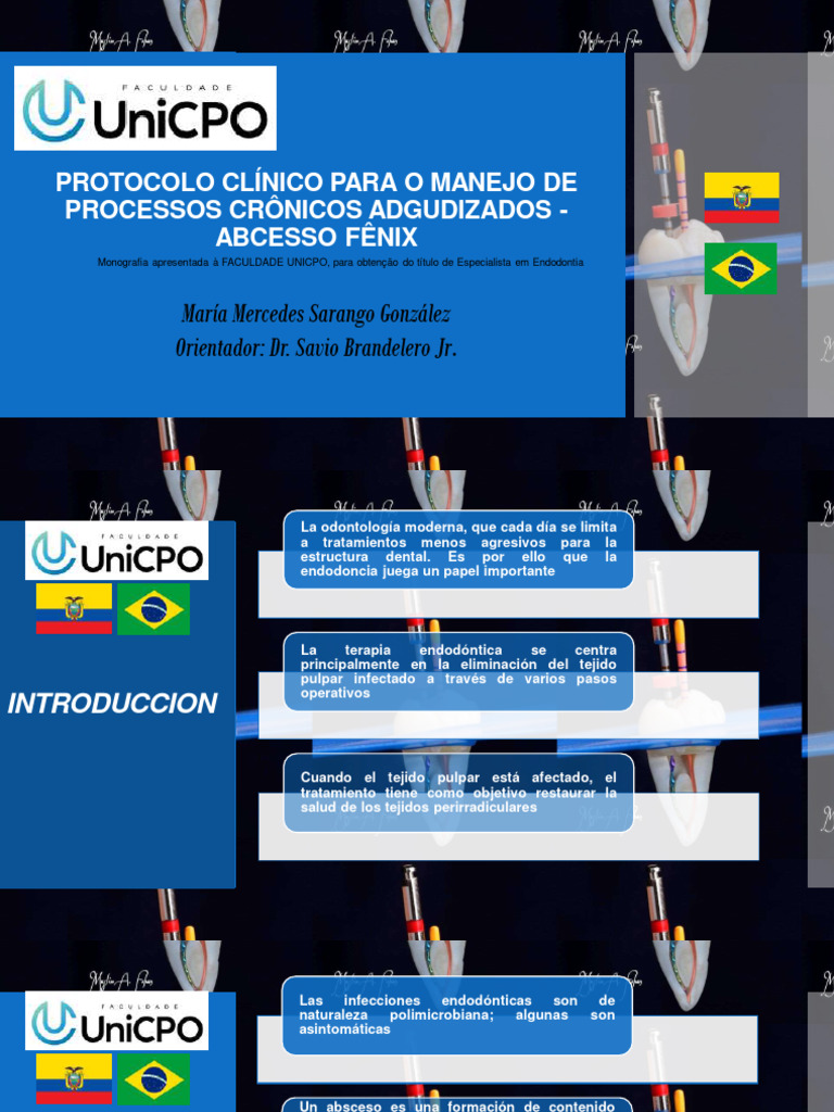Protocolo Endodóntico para Absceso Fénix | PDF | Medicina CLINICA | Especialidades Medicas