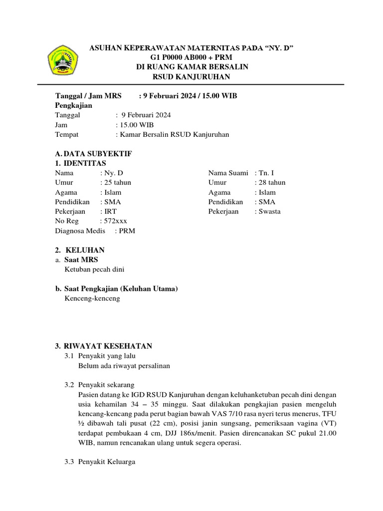 Askep PRM MGG 2 I | PDF