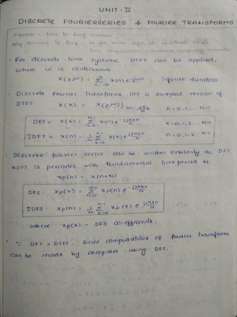 DSP Unit2 Notes | PDF
