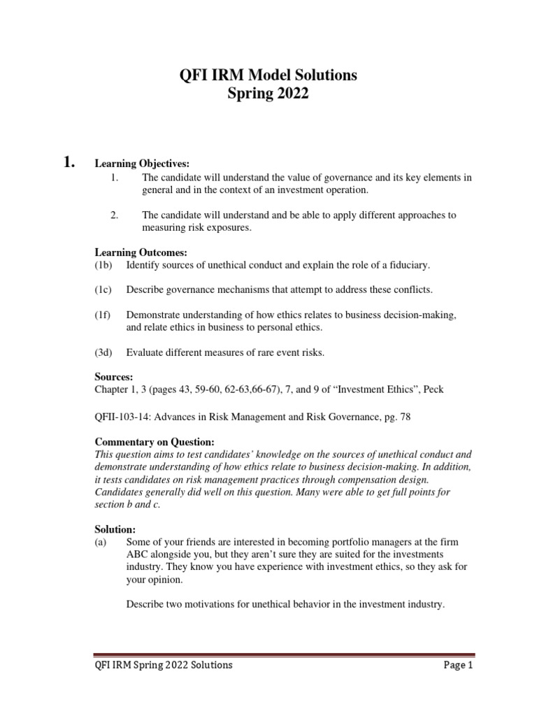 Edu 2022 Spring Solutions Qfiirm | PDF