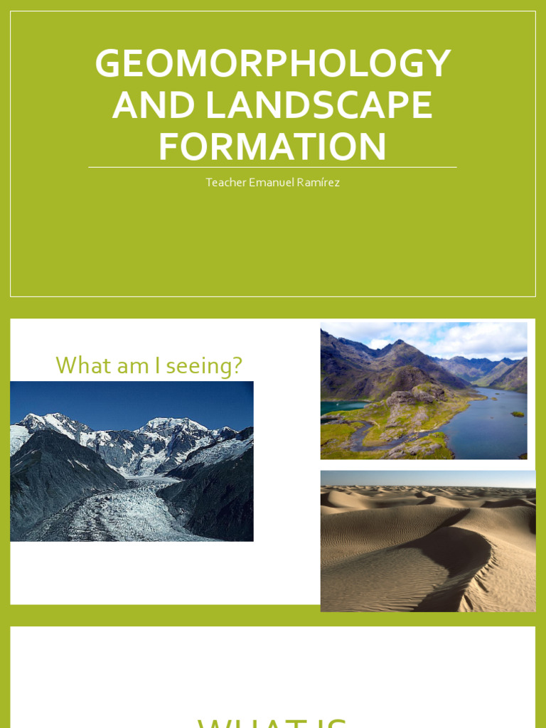 Geomorphology and Landscape Formation | PDF