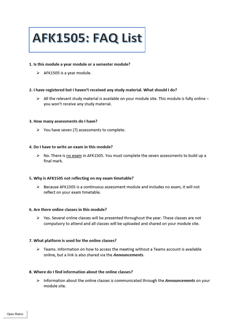 AFK1505 - FAQ List | PDF | Computing | Software