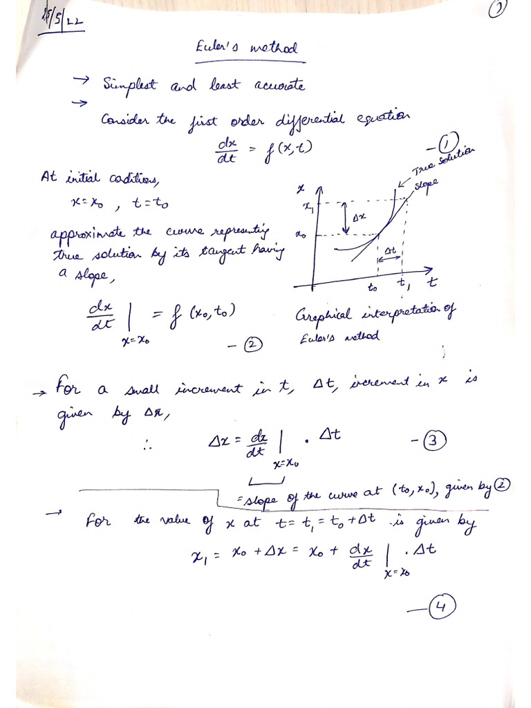Euler-S and Runge Kutta Method | PDF