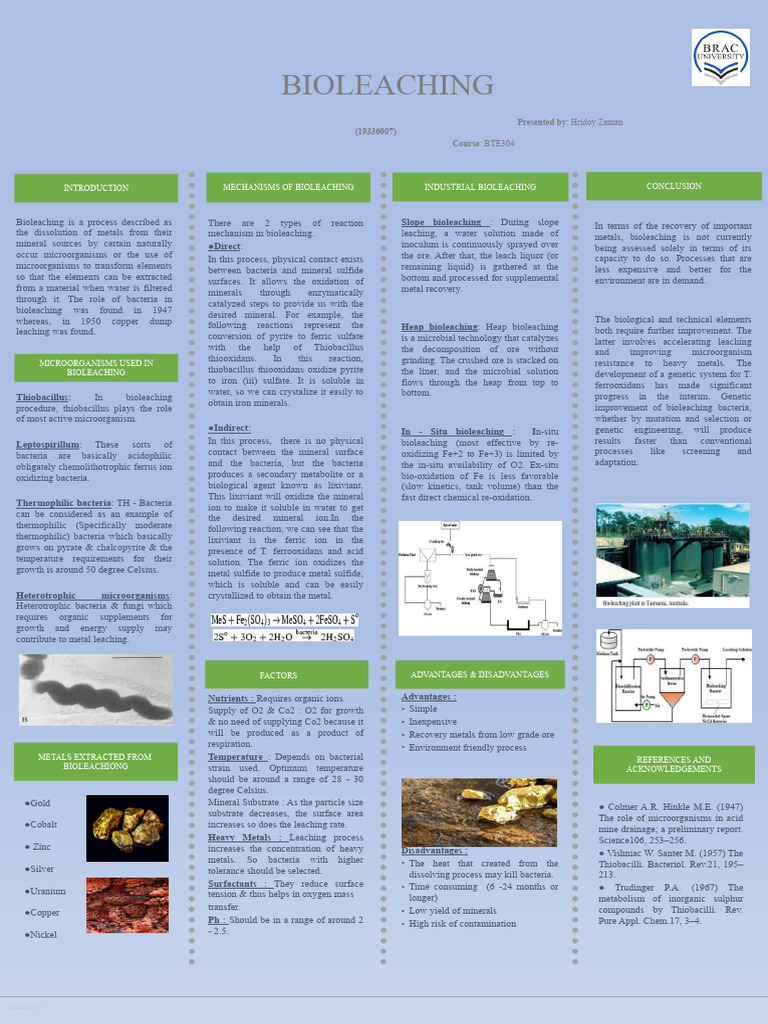 Poster - BTE304 (Vertical) | PDF | Chemistry | Chemical Compounds