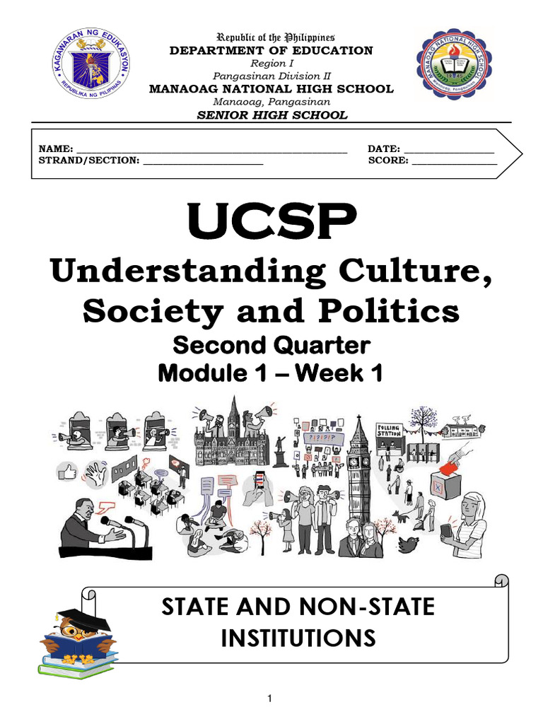 Ucsp - Q2 - Module 1 7 No Activities | PDF | Cooperative | Discrimination & Race Relations