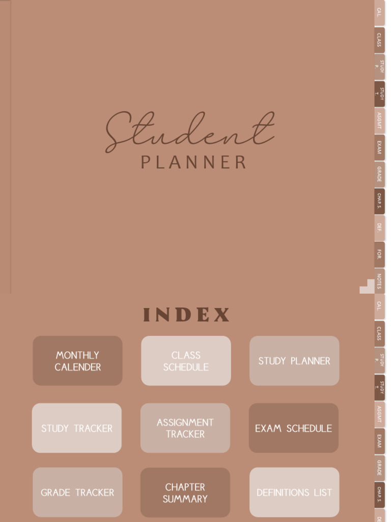 Comprehensive Student Study Planner | PDF