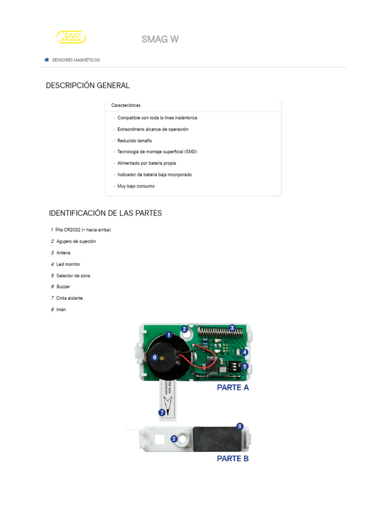 SMAG W - X-28 Alarmas | PDF | Diodo emisor de luz | Ingenieria Eléctrica