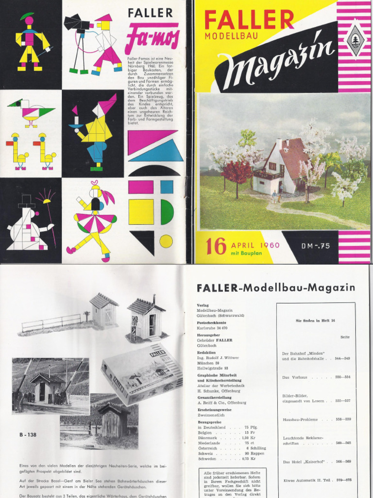 Faller Modellbau Magazin - Heft 16 (April 1960) | PDF