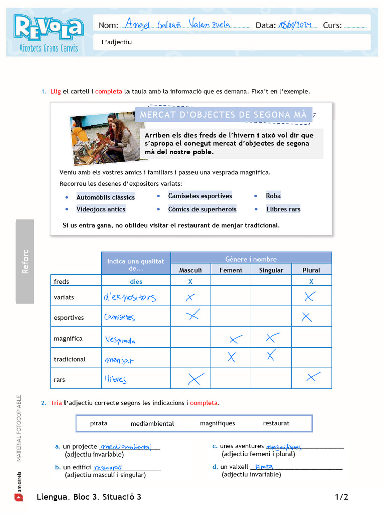 Els Adjectius 2 | PDF
