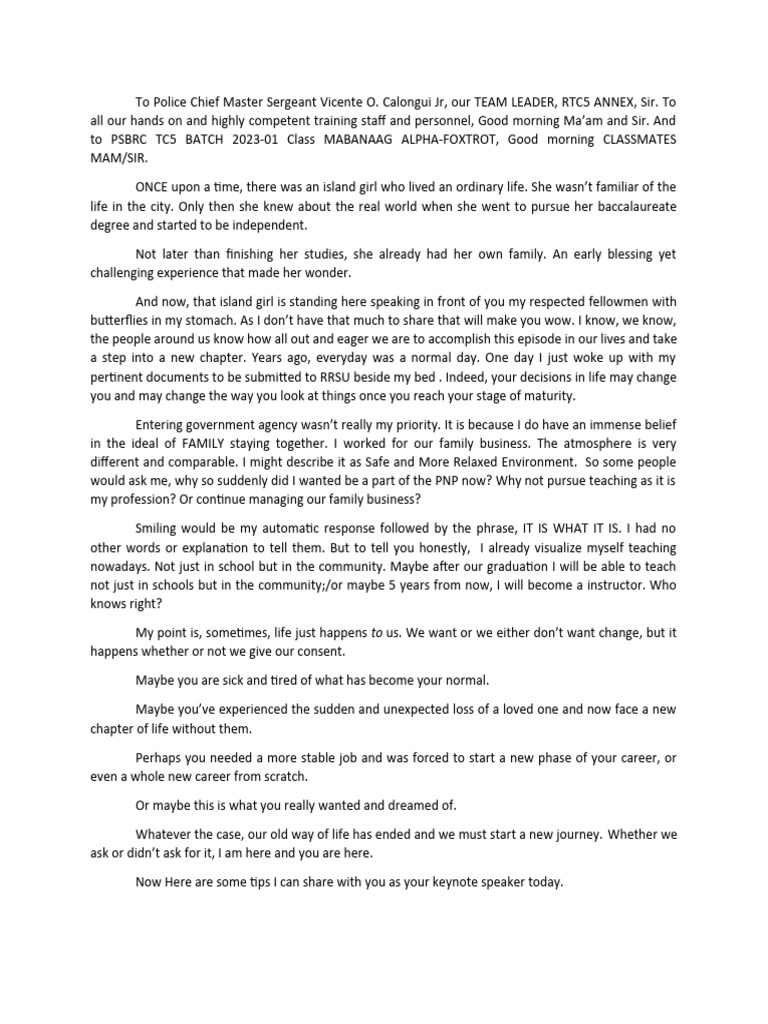 speech | PDF | Forgiveness