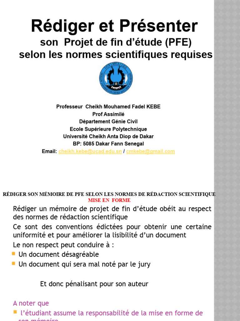Rédaction et mise en forme du mémoire | PDF | Écriture | Communication ...