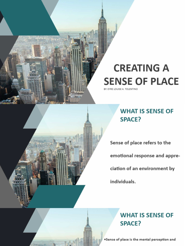 Creating Sense of Place | PDF | Concept | Space