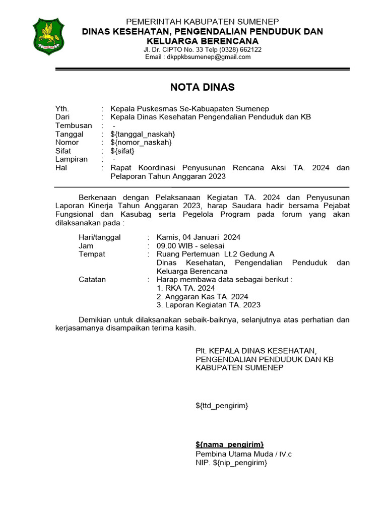 Naskah Dinas Nota Dinas Fix | PDF | Teknologi & Rekayasa