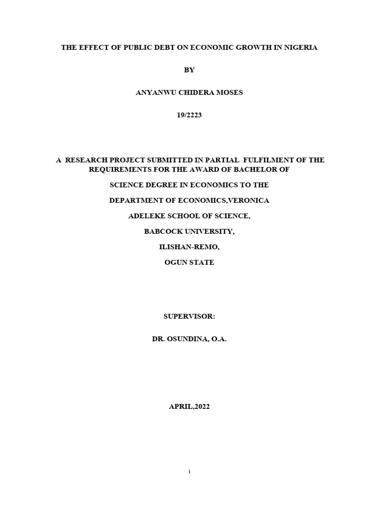 Uzi Main PROJECT 12345 | PDF | Economic Growth | Government Budget Balance