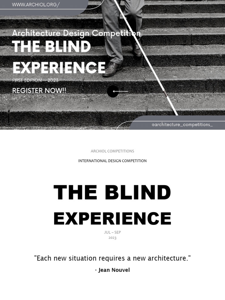 The Blind Experience Design 2023 - Brief | PDF | Somatosensory System ...