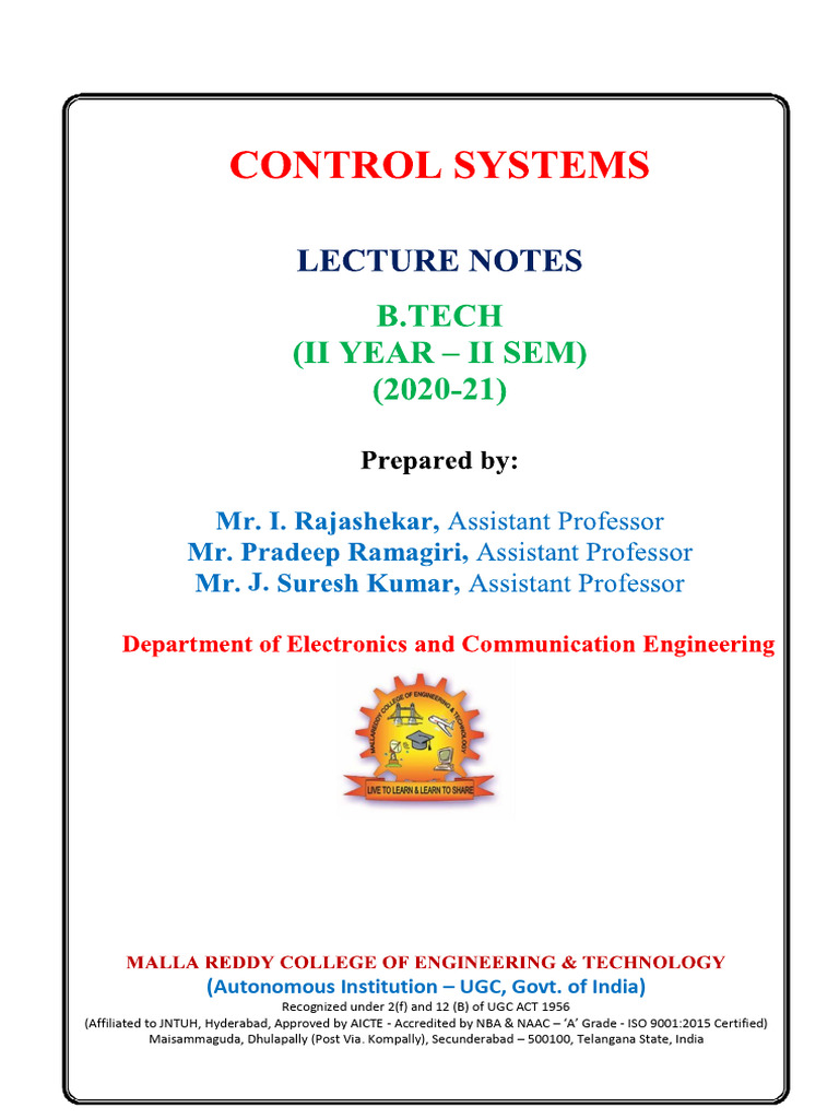 Control Systems | Download Free PDF | Feedback | Control Theory