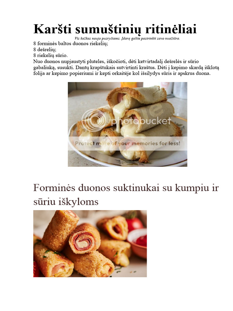 Karsti Sumustiniu Ritineliai | PDF