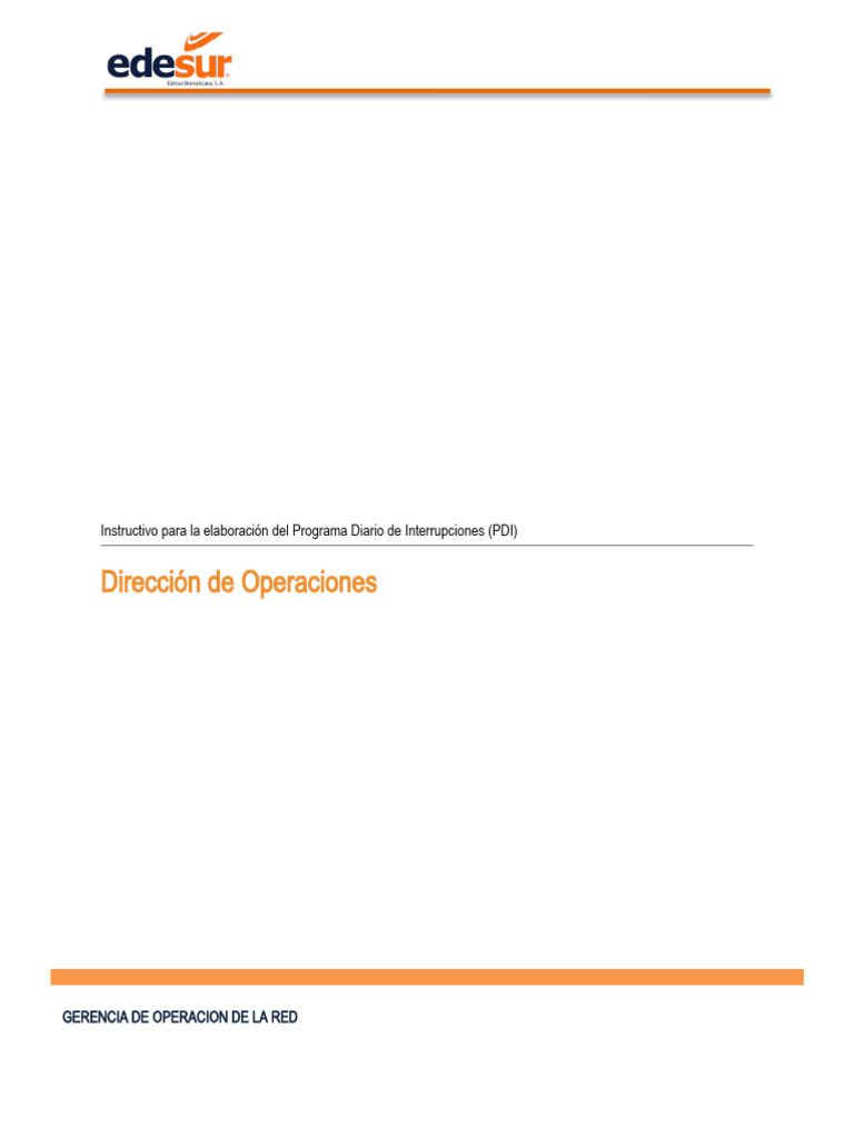 Programa Diario de Interrupciones | PDF | Ingenieria Eléctrica | Red eléctrica