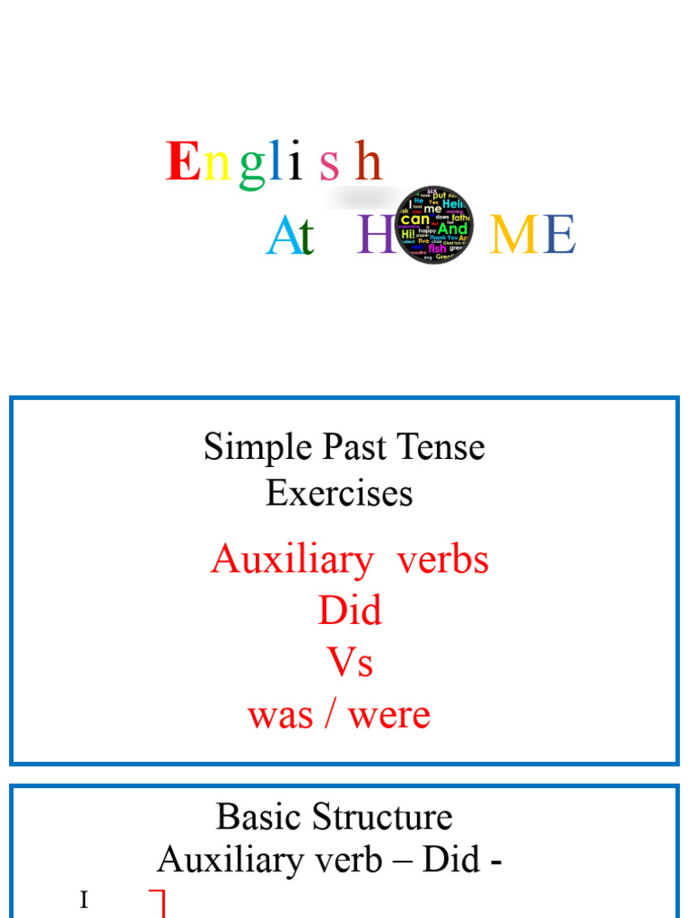 Past Simple Exercises - Did - Was Were | PDF | Verb | Linguistics