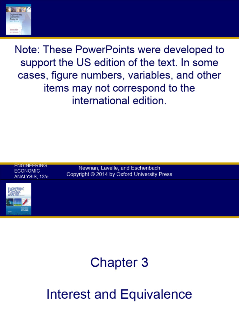 Minggu 2 - Chapter 03 Interest and Equivalence | PDF | Interest | Debt
