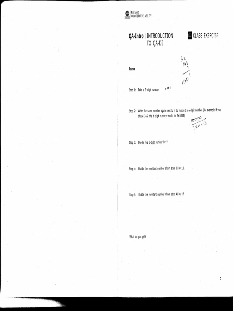 Cat Final Book Module 1 | PDF | Mathematical Concepts | Mathematical Objects