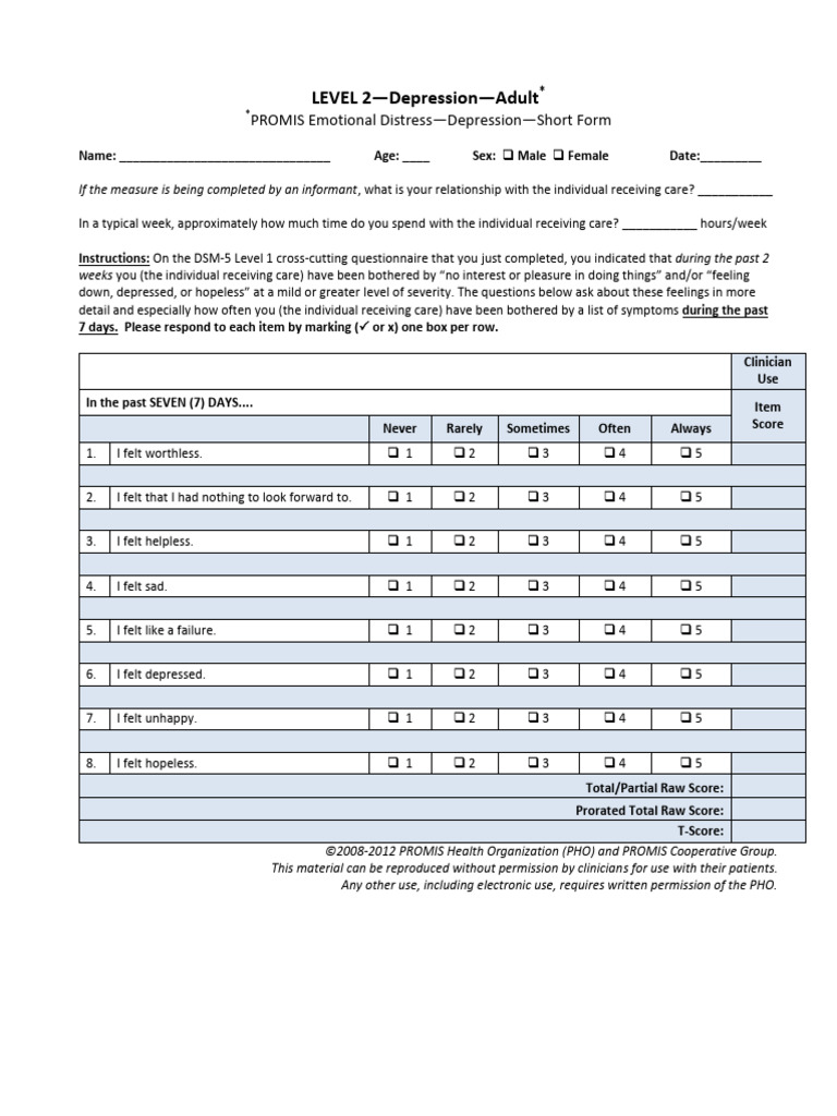 Screening For Depression | Download Free PDF | Depression (Mood ...