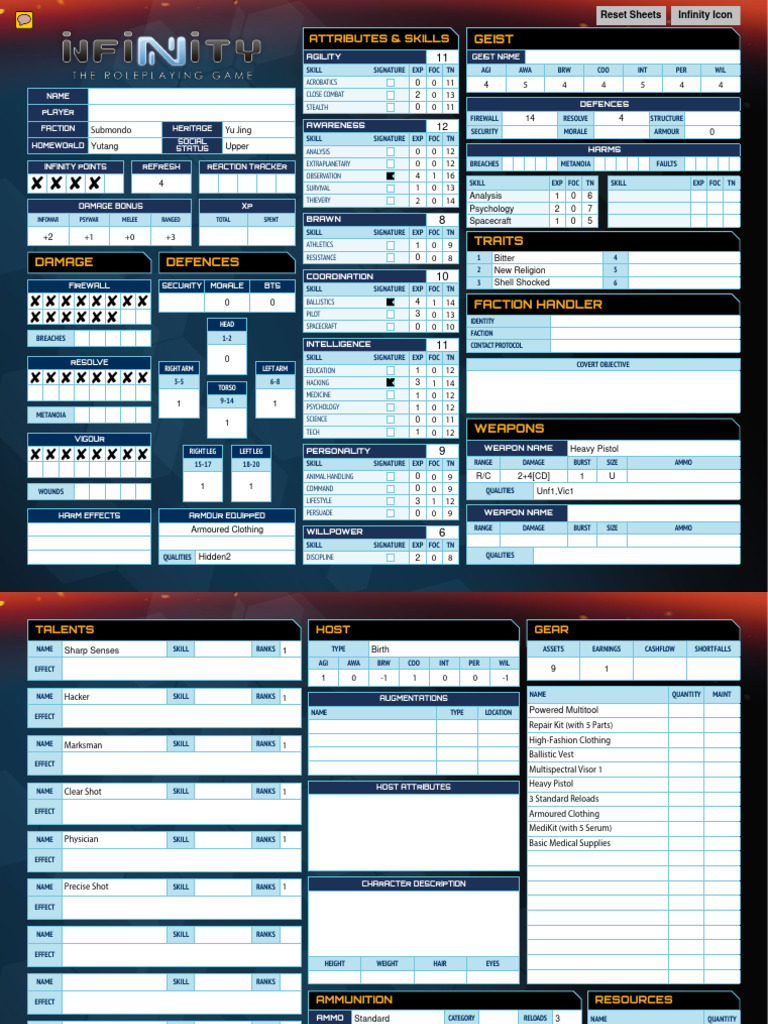 Infinity Character INFINITY | PDF