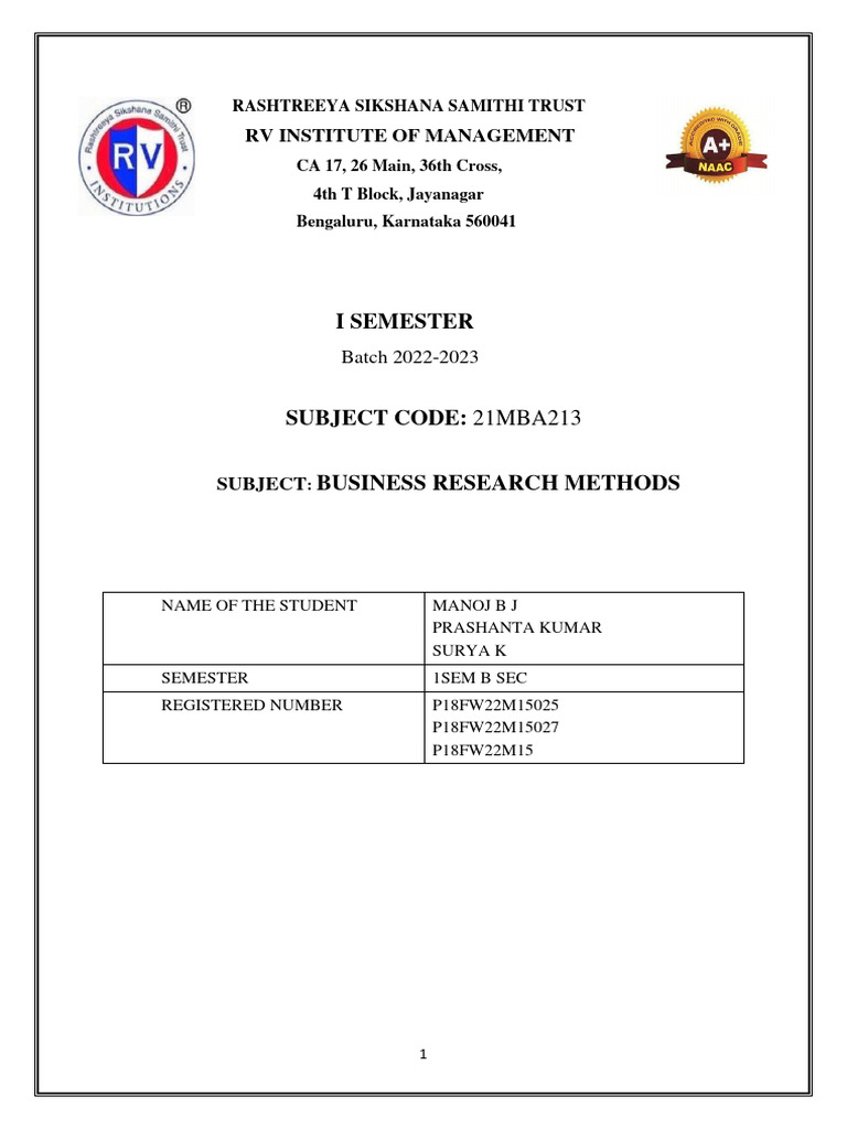BRM CAPSTONE Final Report | PDF | Electric Vehicle | Survey Methodology