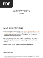 Writing Effective Film Treatments | PDF | Screenplay | Screenwriting