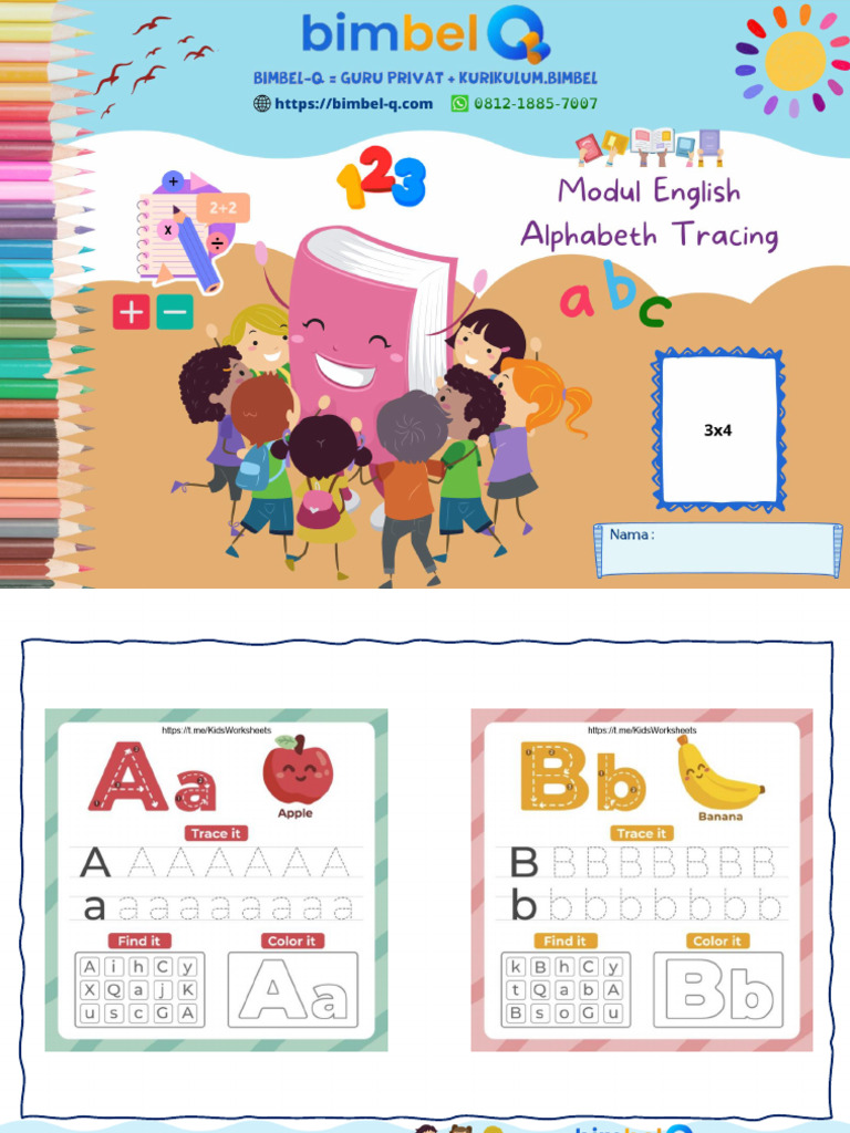 Alphabets Tracing (Capital-Small) | PDF