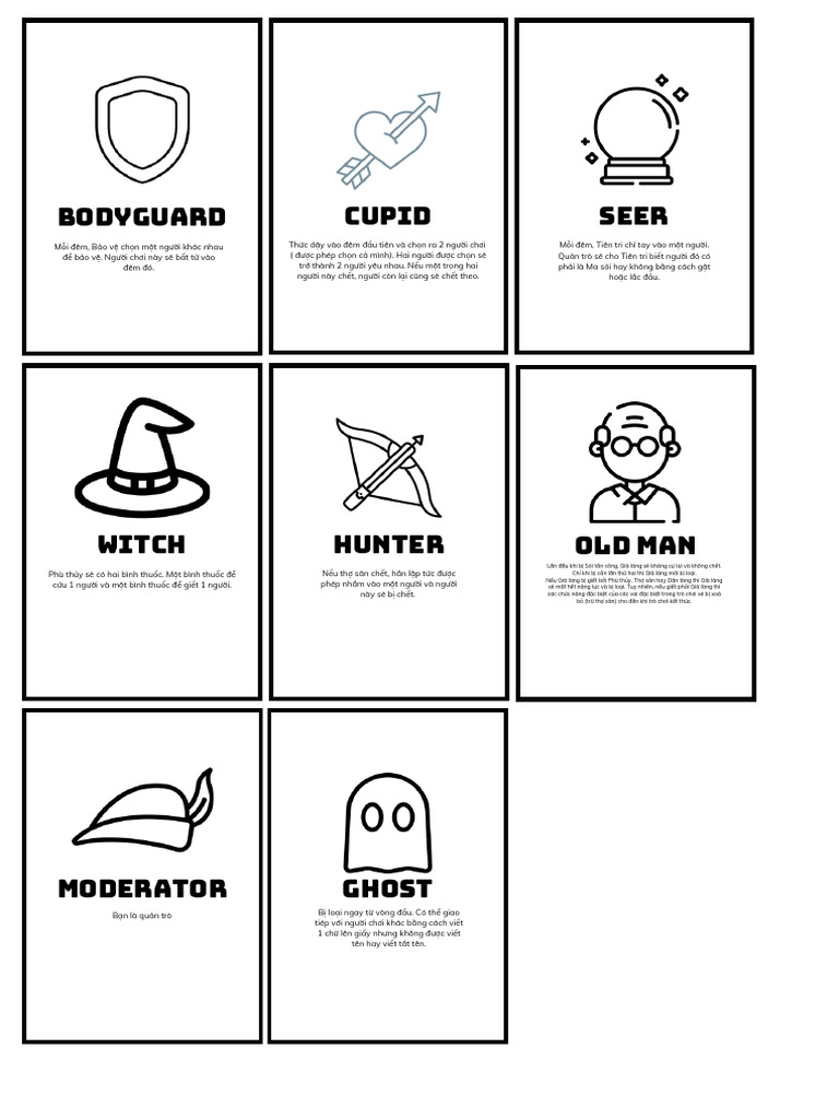 Werewolves Card Game | PDF