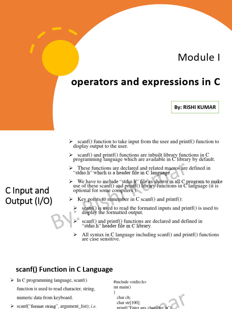 Lecture 3 Unit 1 Operators | PDF | Computer Engineering | Mathematics
