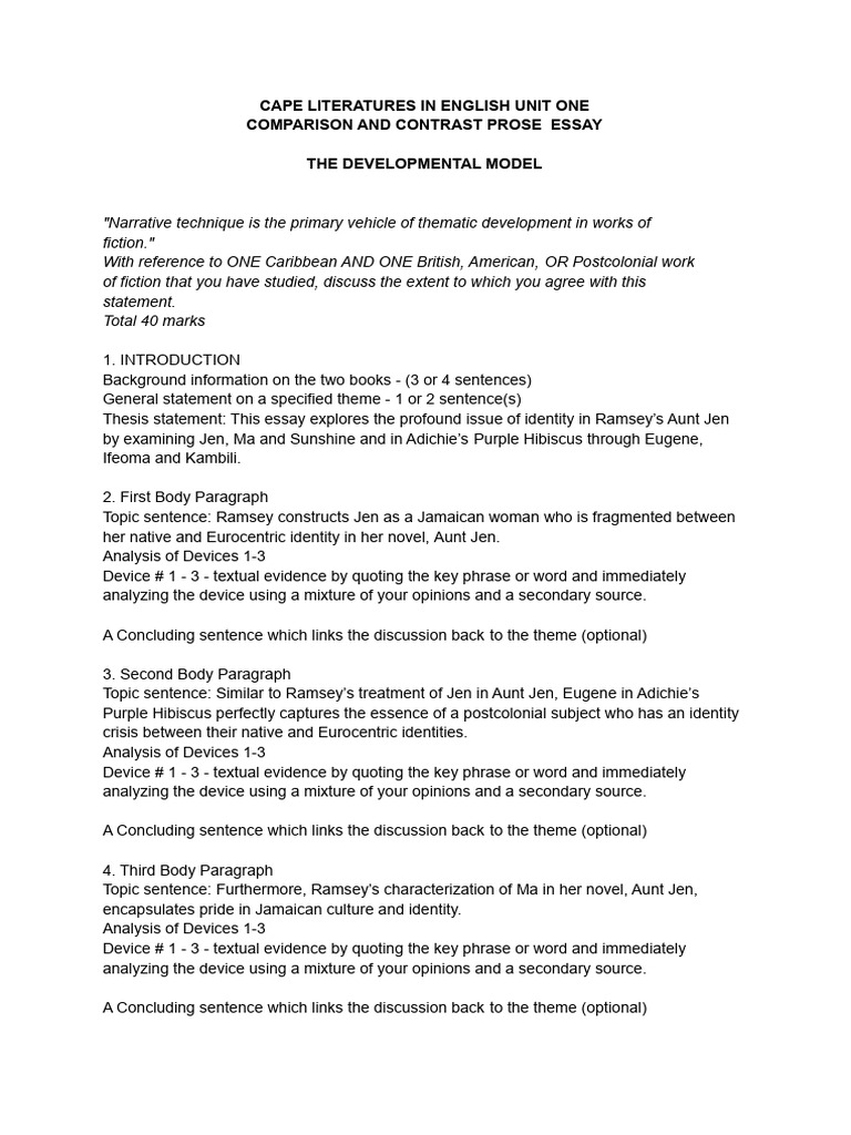 Cape Literatures in English Unit One Models | PDF | The Taming Of The ...