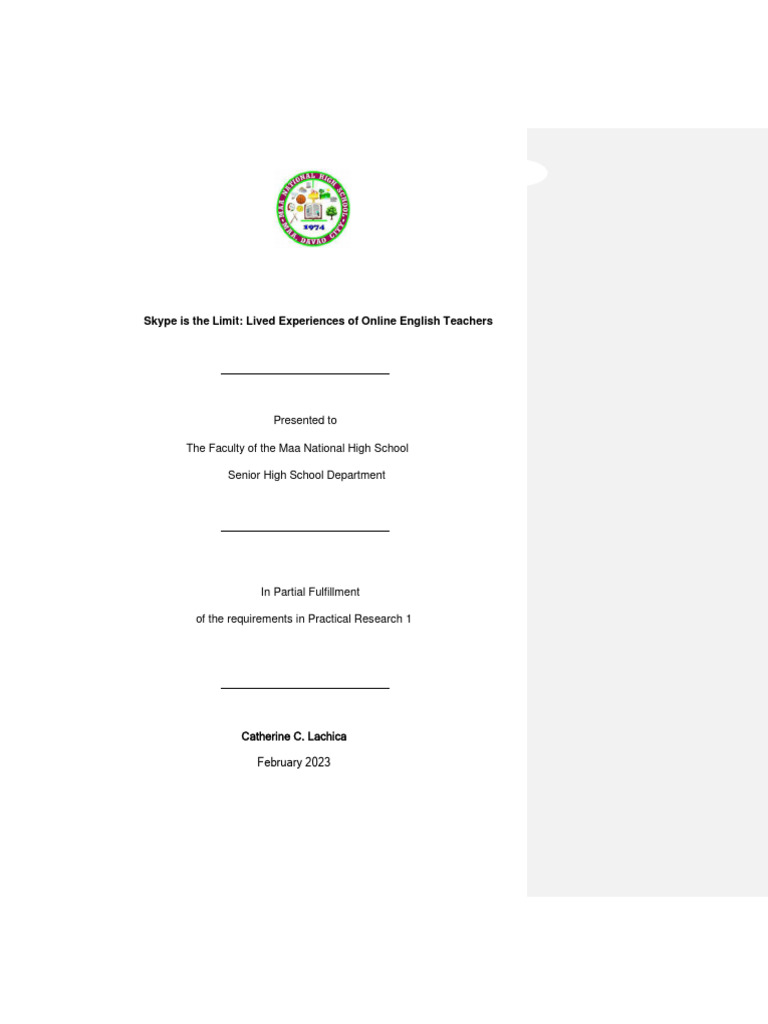 Sample Full Proposal QUALITATIVE With Additional Research Instrument ...