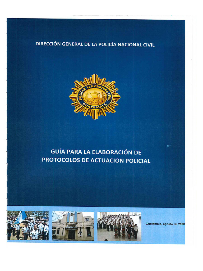 Guía para Elaboración de Protocolo de Actuación Policial | PDF