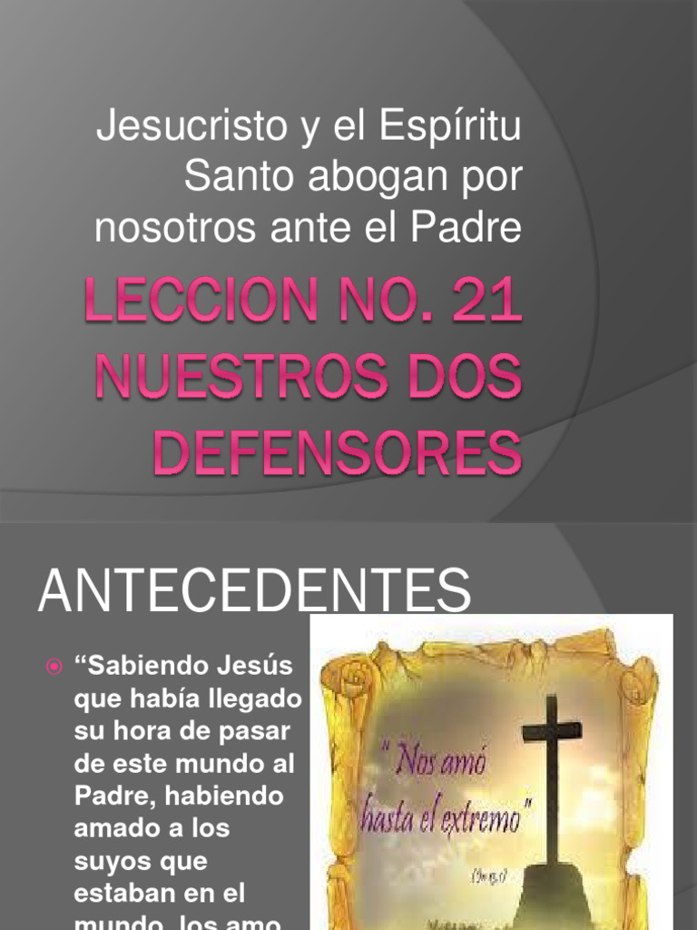 LECCION No 21 | PDF | Cristo (título) | Jesús