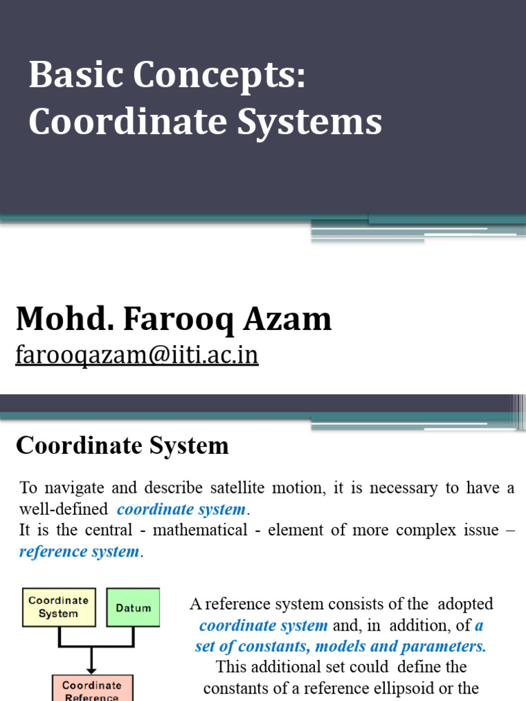Understanding Coordinate Systems in Navigation | PDF | Latitude | Longitude