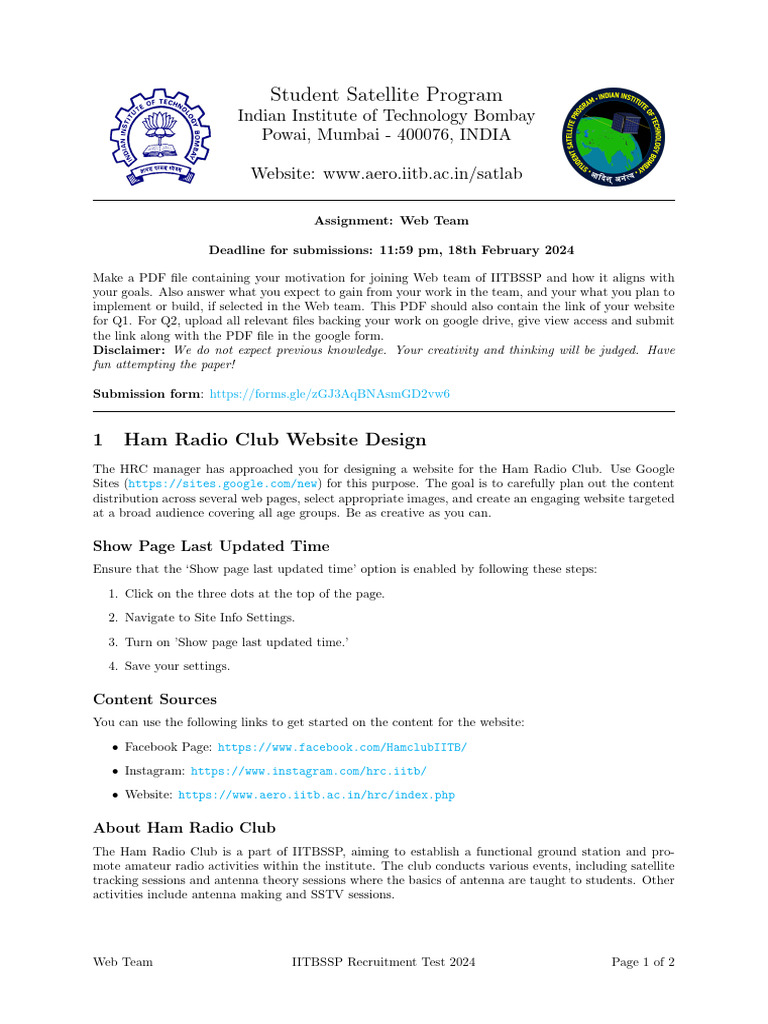 Student Satellite Program | Download Free PDF | Websites | World Wide Web