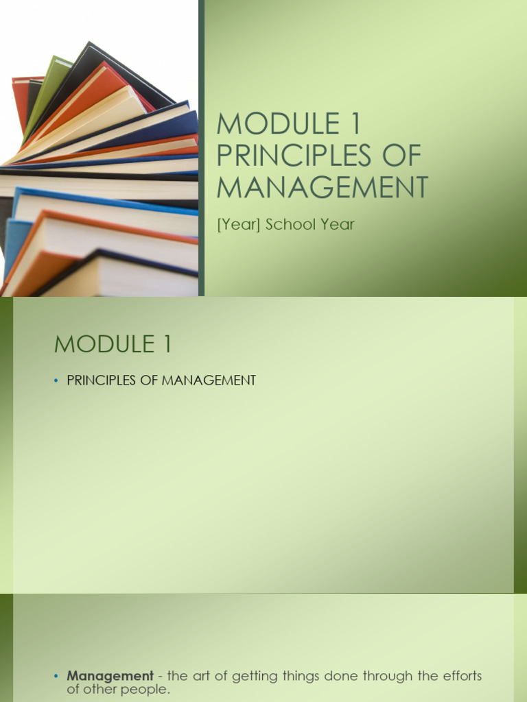 Module 1 Logistics Management (Principles of Management) | Download ...