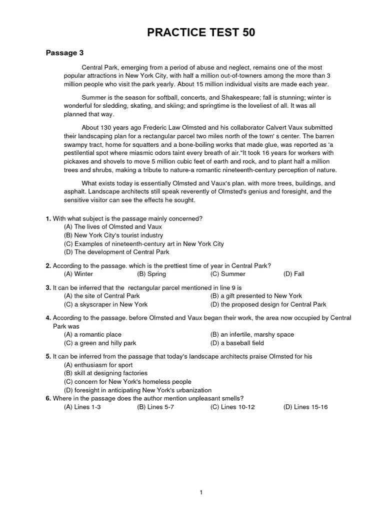 TOEFL Reading Comprehension 50 3 and 4 | PDF | Liquids | Gases