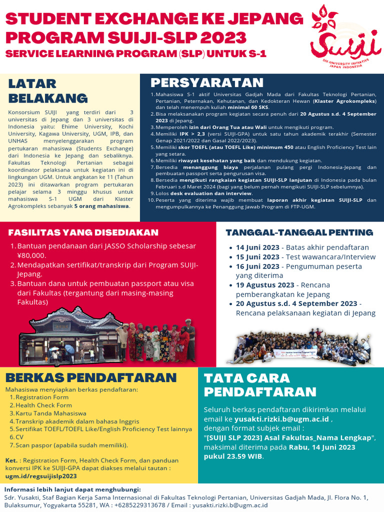Pertukaran Mahasiswa UGM ke Jepang 2023 | PDF