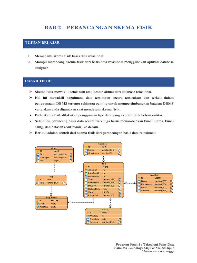 Perancangan Skema Fisik DBMS | PDF | Komputer