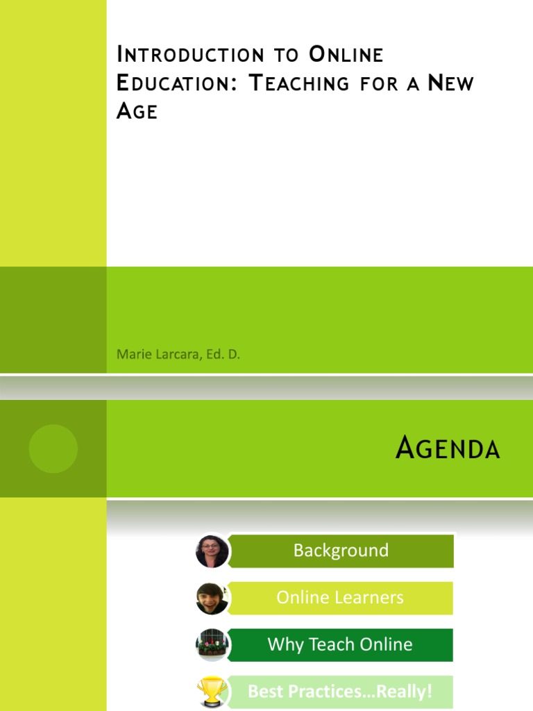 Introduction To Online Education | PDF | Educational Technology ...